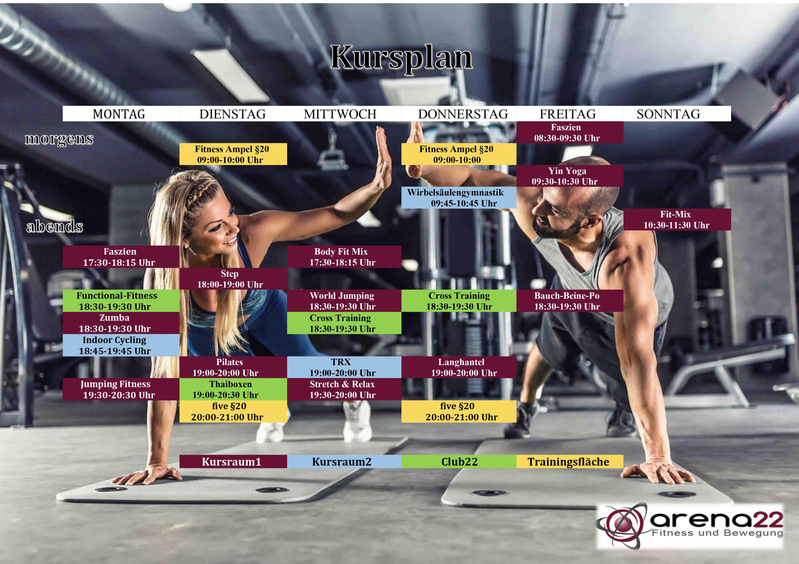 arena22 – Fitness | Reha | Wellness | Kurse
